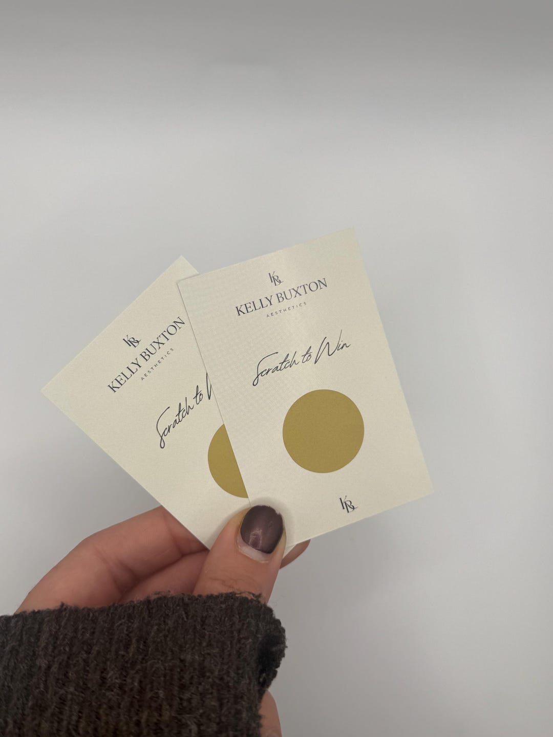 Custom Scratch Cards | Single Variation | Design Includes Custom Logo ...