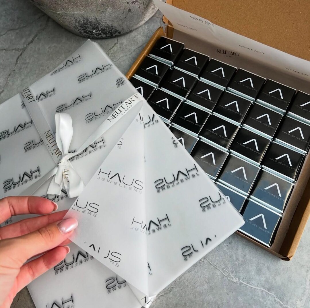 Branded Chocolate OR Lollipops & Tissue Paper for Your Business - Etsy