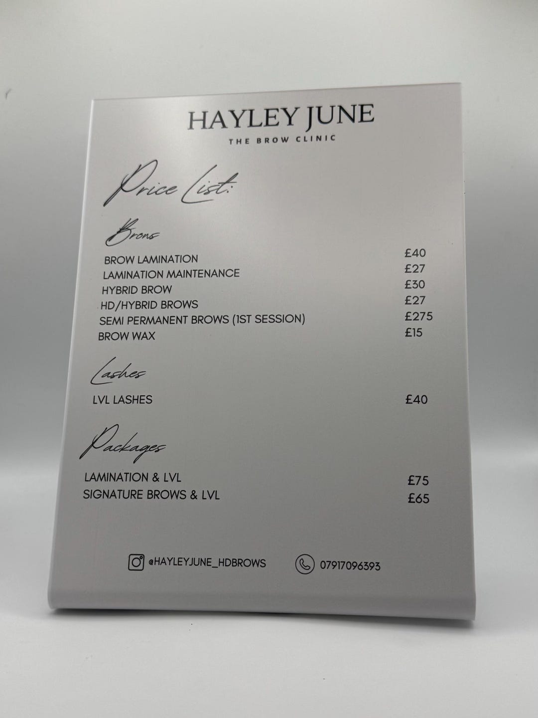Plastic Price List Stand - Custom With Your Logo - Etsy