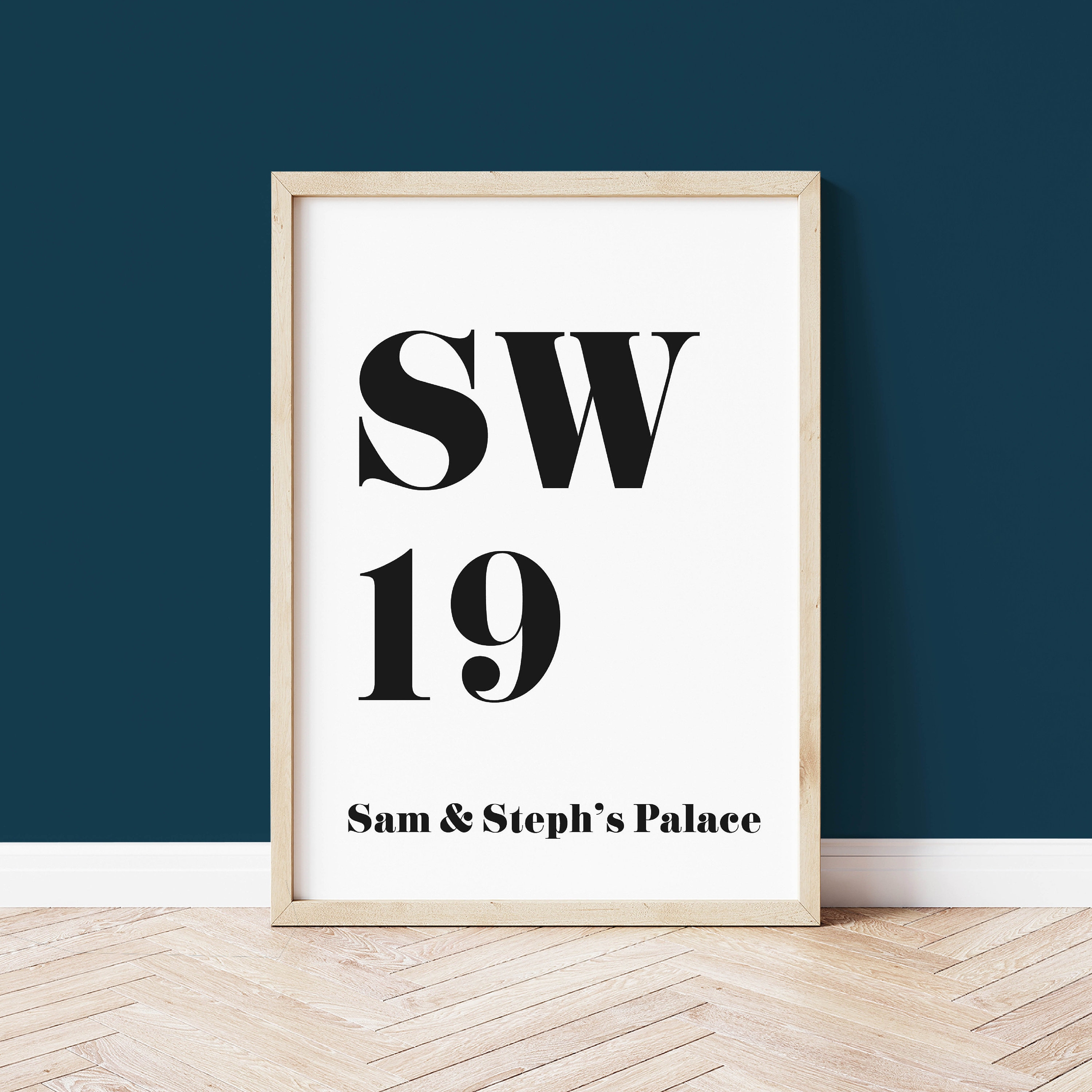 Personalised Postcode Print Family Name Custom Street Poster - Etsy UK