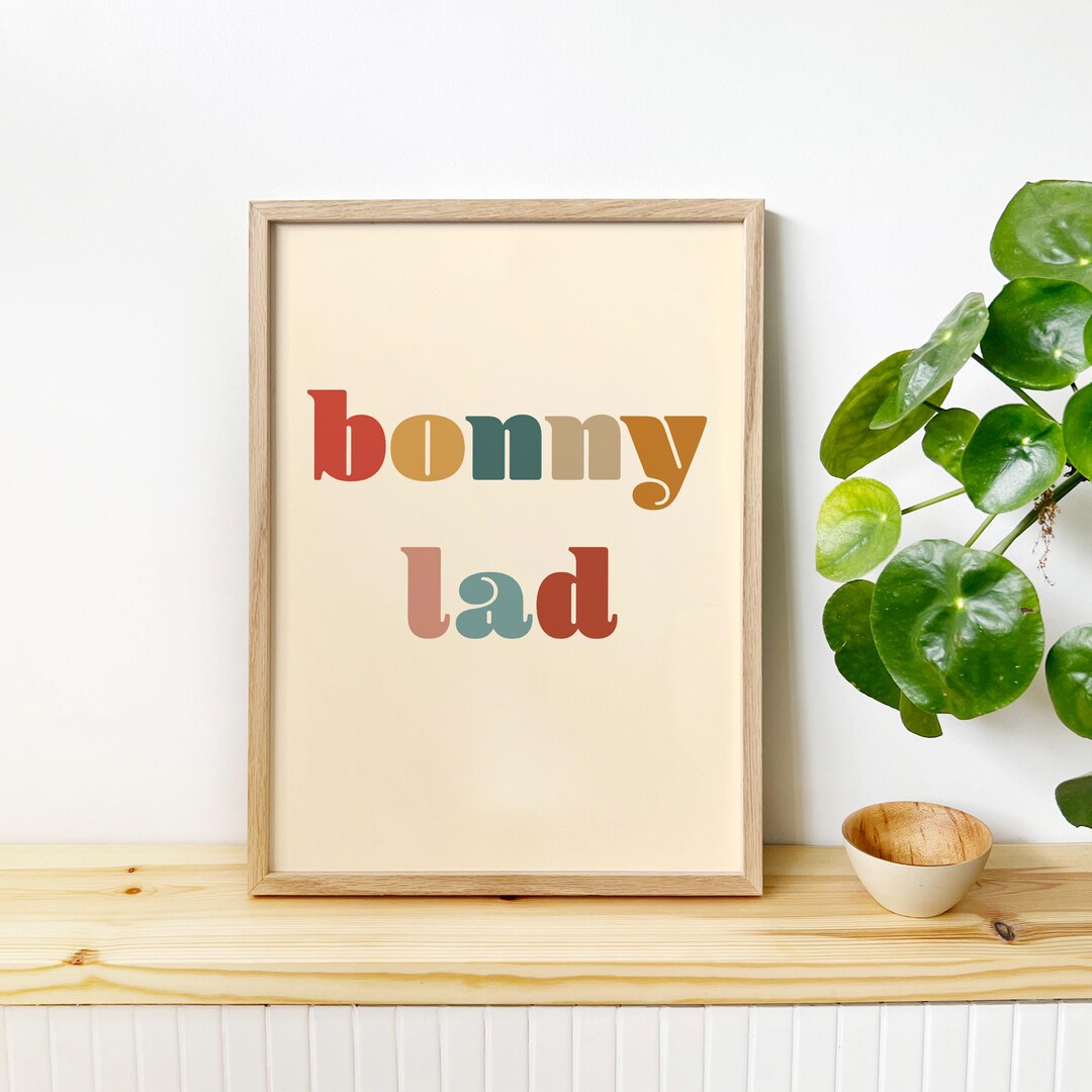 Geordie Bonny Lad Print: Funny Newcastle Slang, North East Wall Art - Etsy