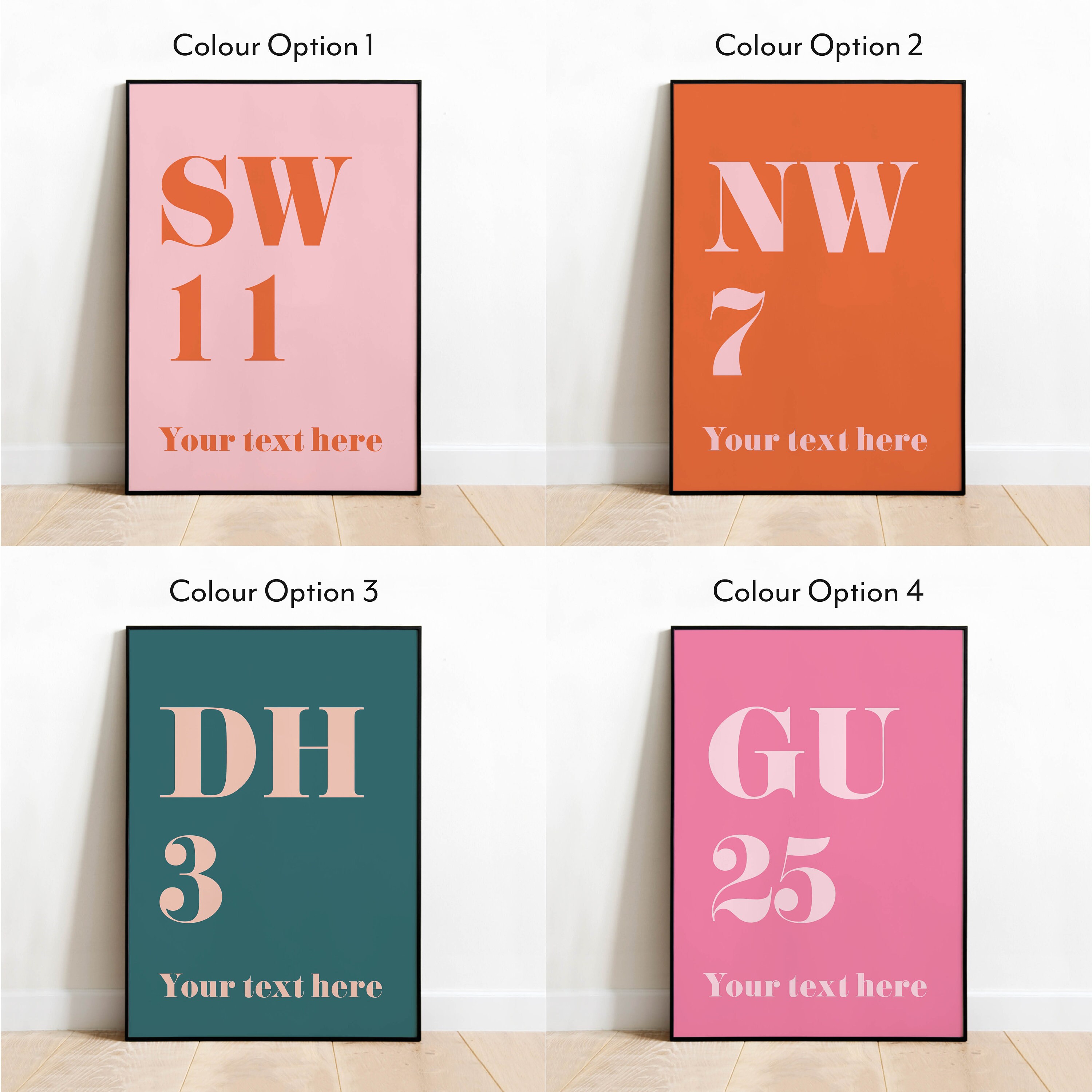 Personalised Postcode Print Family Name Custom Street Poster - Etsy UK