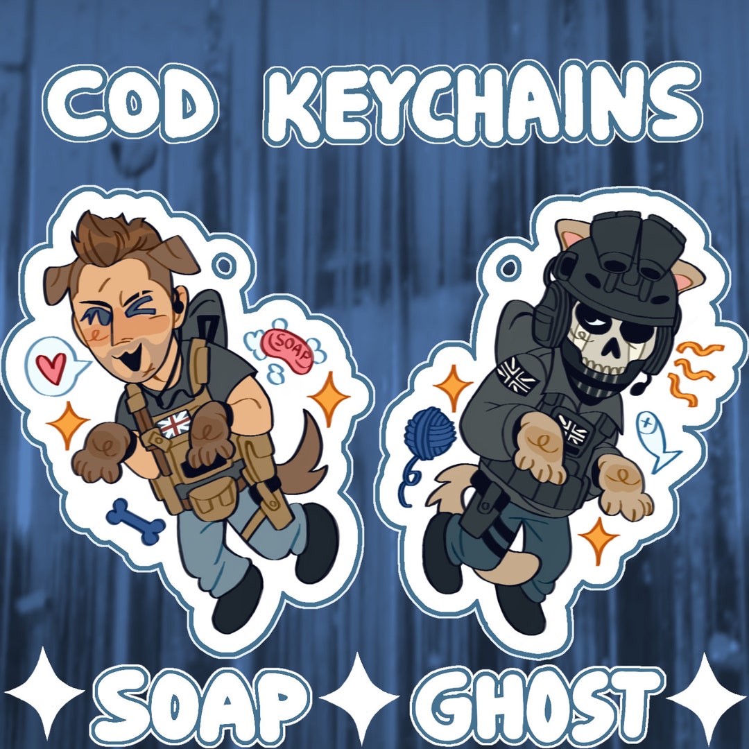 COD Soap/ghost 3" Acrylic Keychains - Etsy