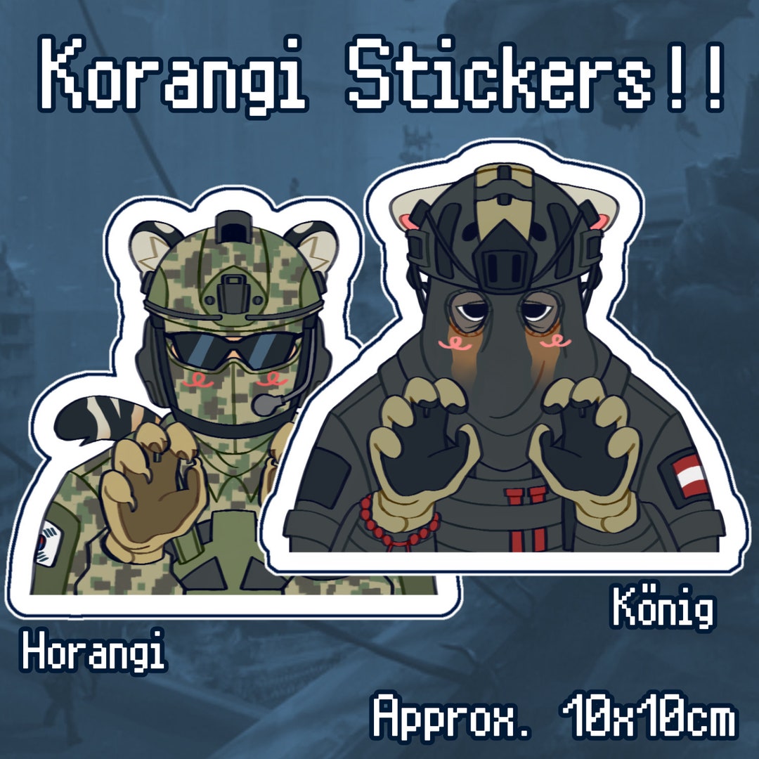 Konig/horangi 4" Vinyl Stickers - Etsy