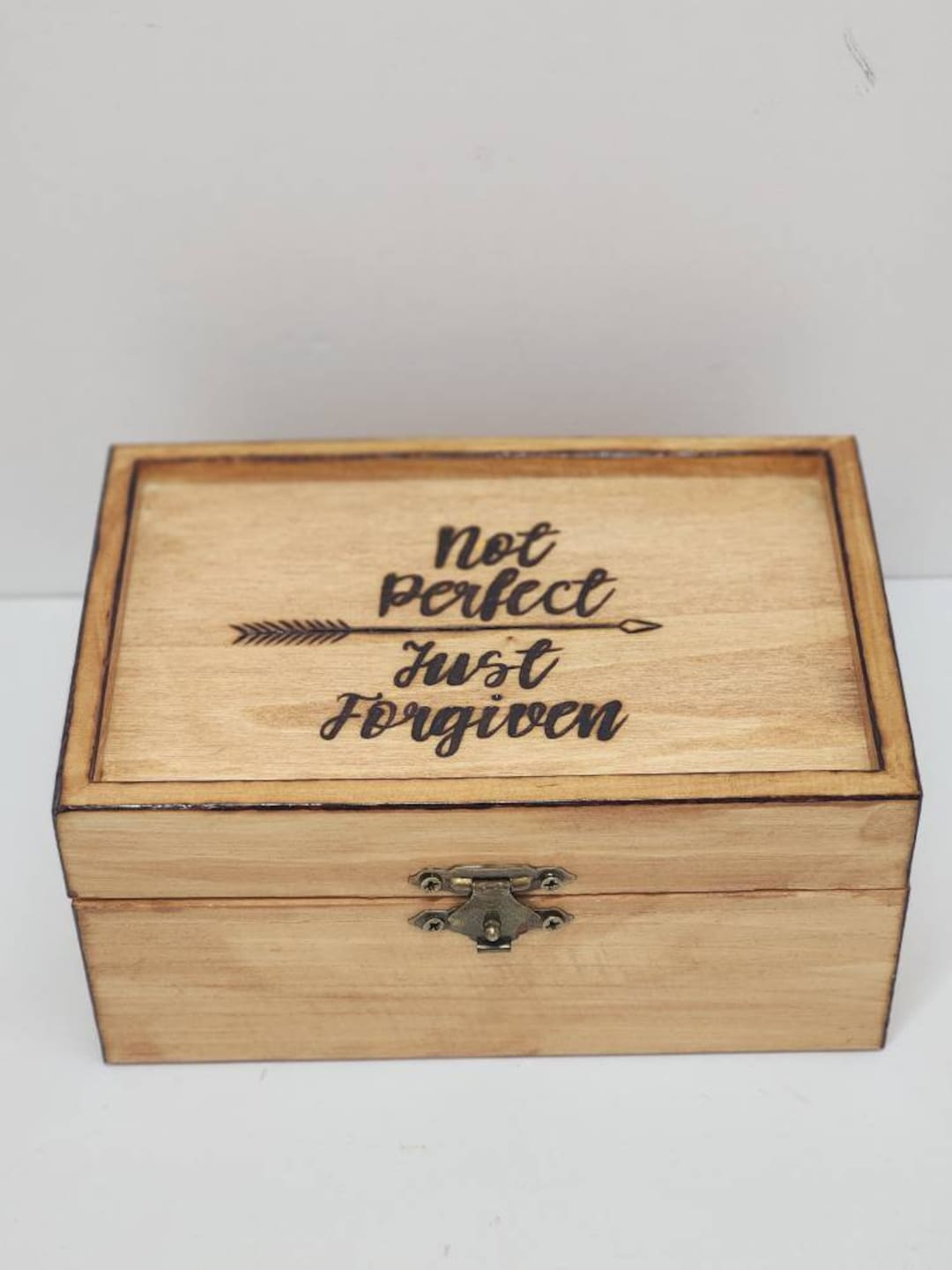 Not Perfect Just Forgiven Prayer Box - Etsy