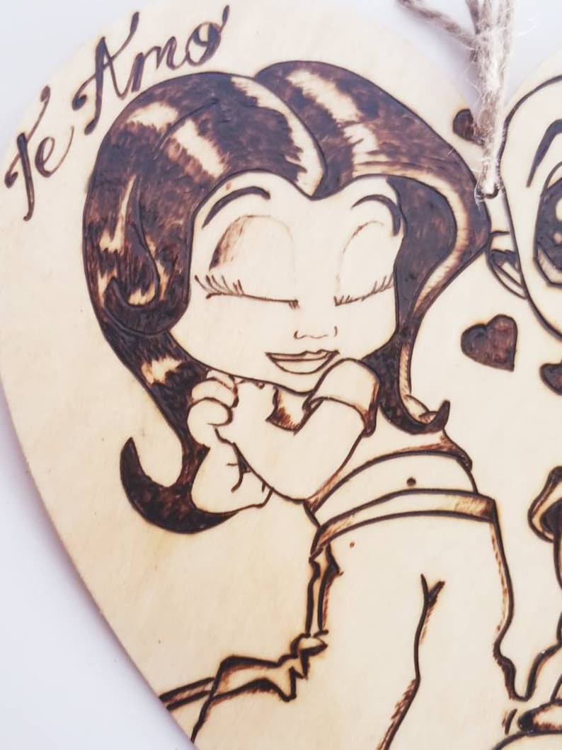 Chicano Love Heart , Custom Cartoon Couple, Anniversary Gift, Chicano ...