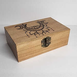 Lotus Moon Storage Box, Crystal Storage Box, Manifestation Box - Etsy