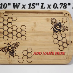 Bee Honeycomb Cutting Board, Charcuterie Board - Etsy