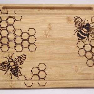 Bee Honeycomb Cutting Board, Charcuterie Board - Etsy