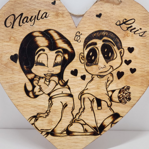 Custom Couple Chicano Art - Etsy