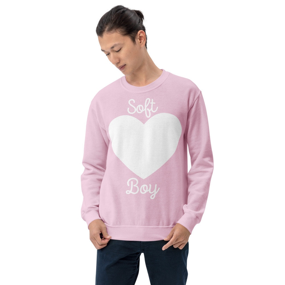 Kawaii Soft Boy Aesthetic Pink Sweatshirt - Etsy