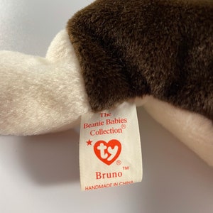 Ty Beanie Original Baby Bruno September 9, 1997 - Etsy