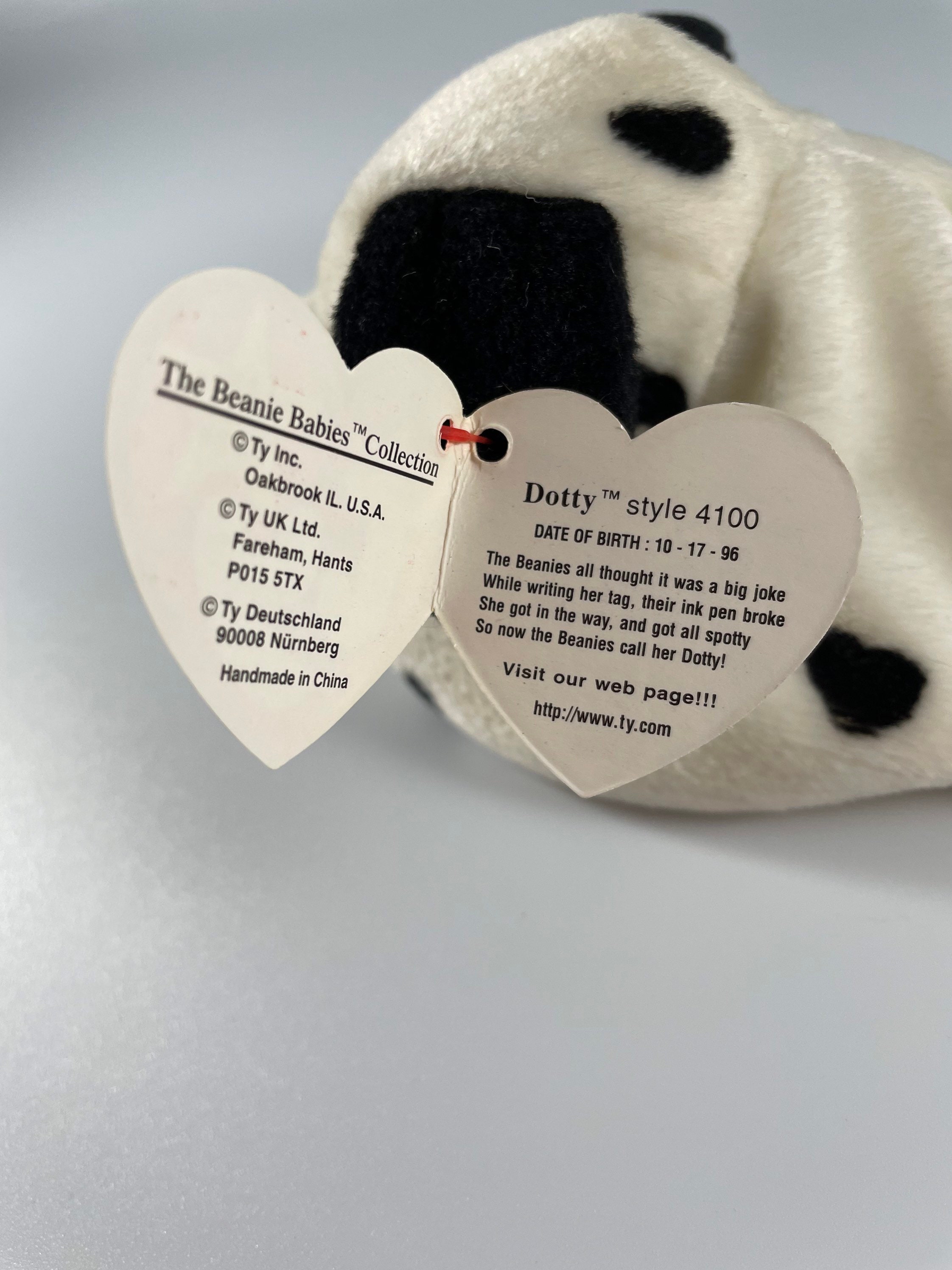 Ty Beanie Original Baby Dotty Style 4100 - Etsy