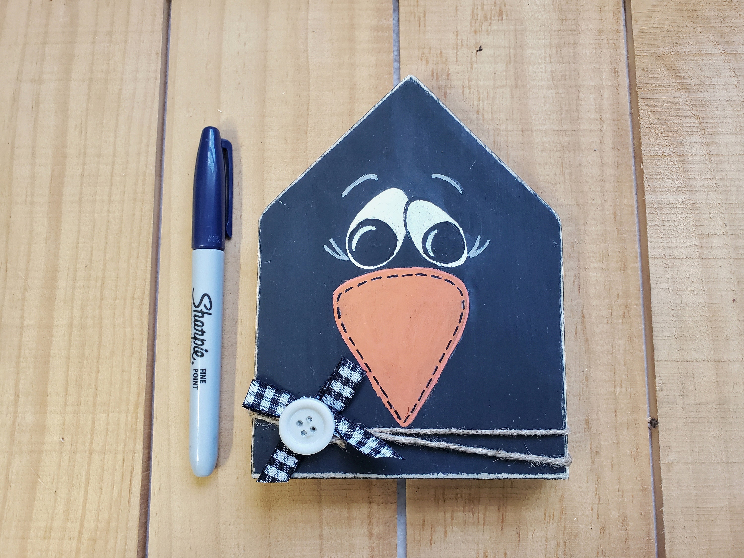Black Crow Family Tiered Tray Decor, Rustic Primitive Colonial ...