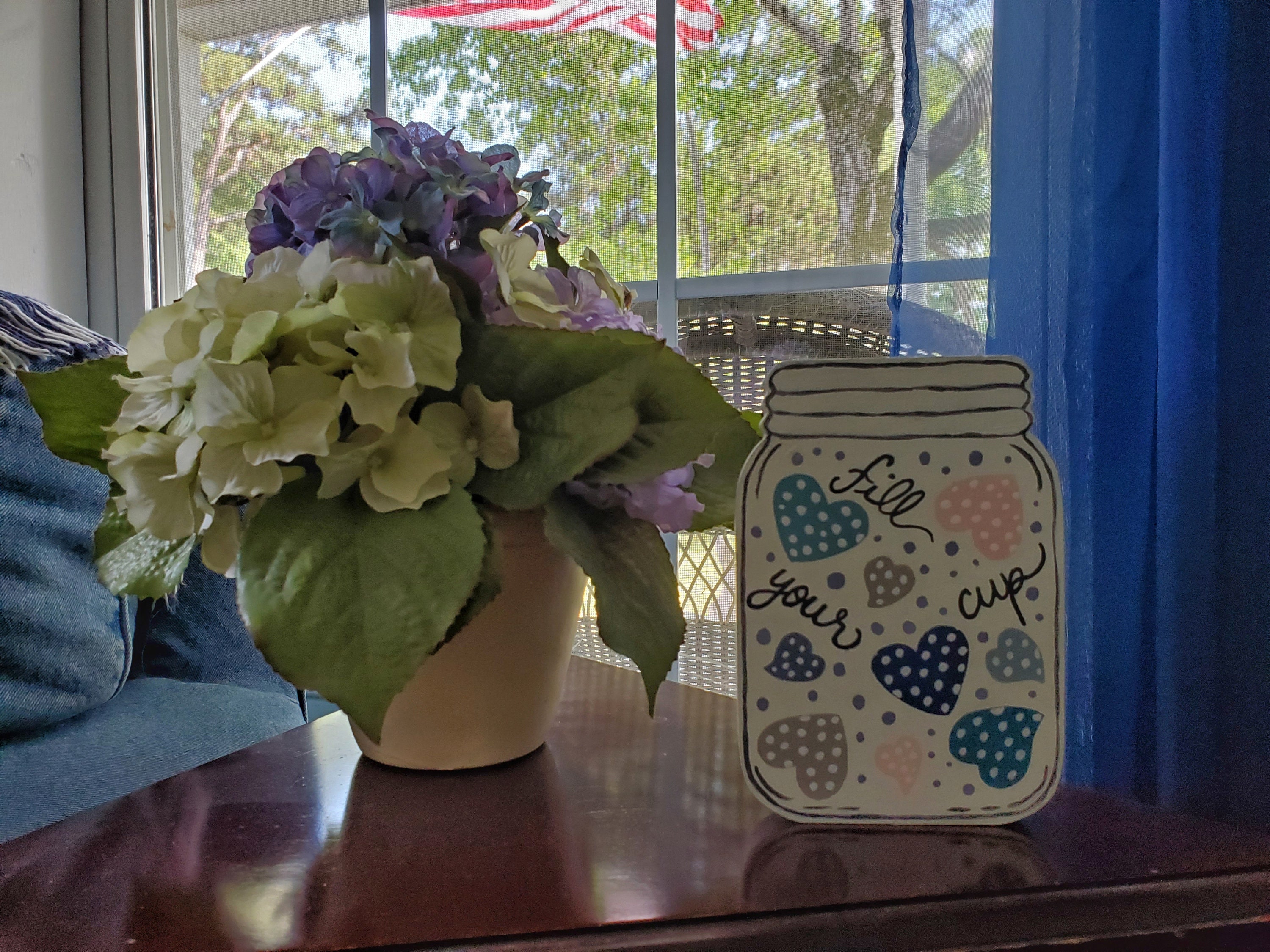 Fill Your Cup Mason Jar Tabletop Sign - Etsy