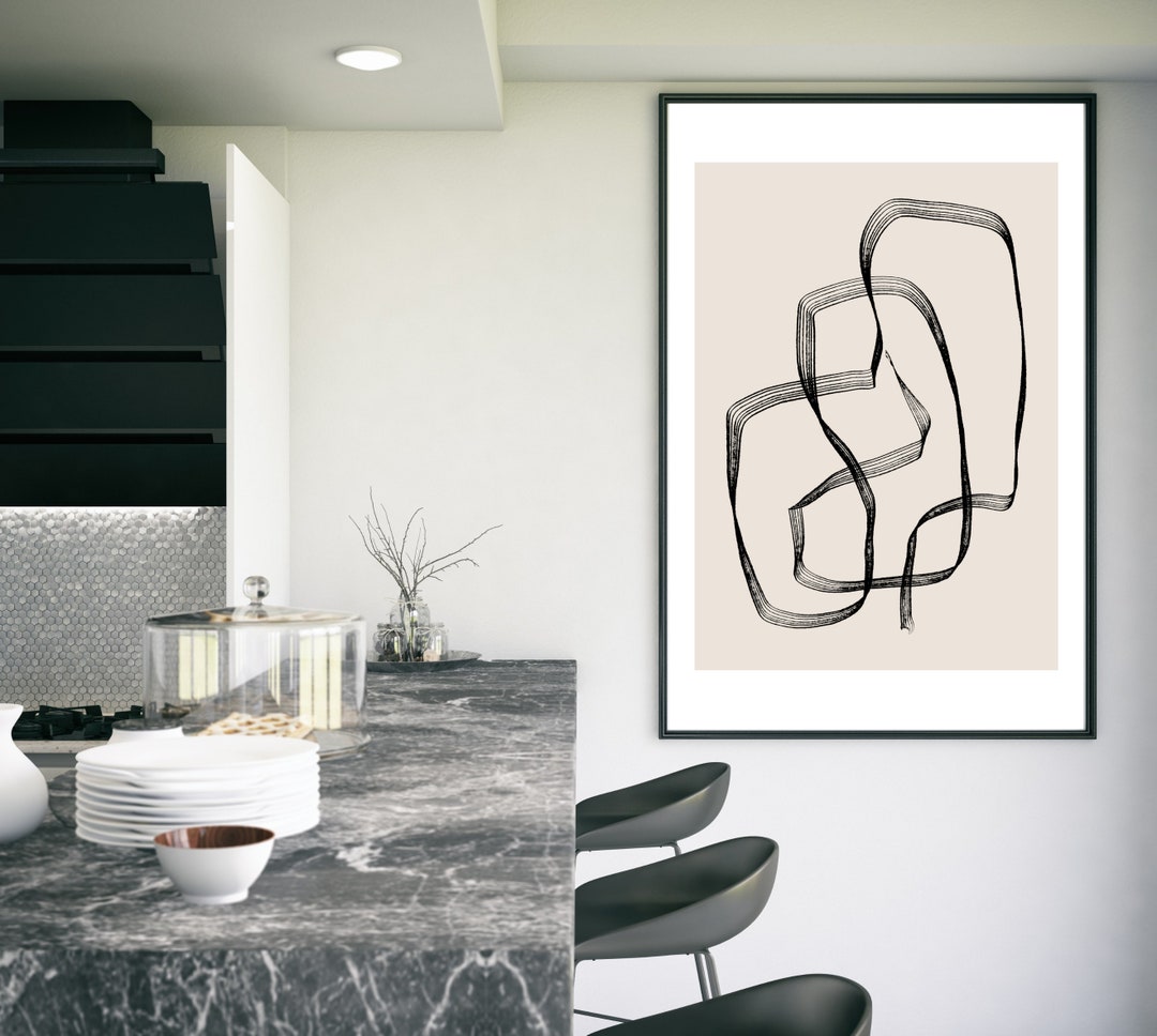 Abstract Shapes, Printable Art, Minimalist Abstract Print, Instant ...