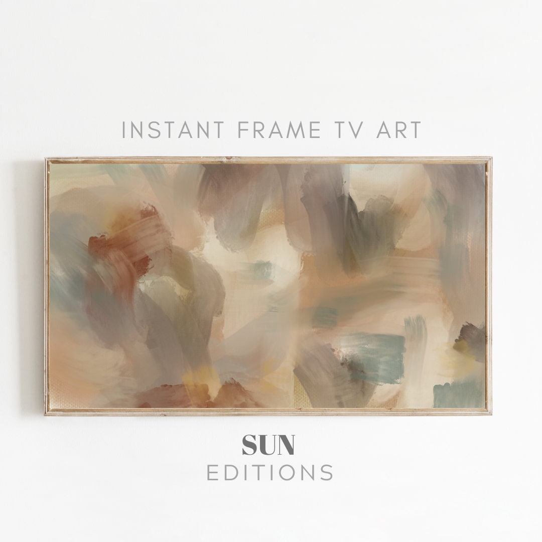 Samsung Frame TV Art Abstract Painting, Minimal Art, Instant Download ...