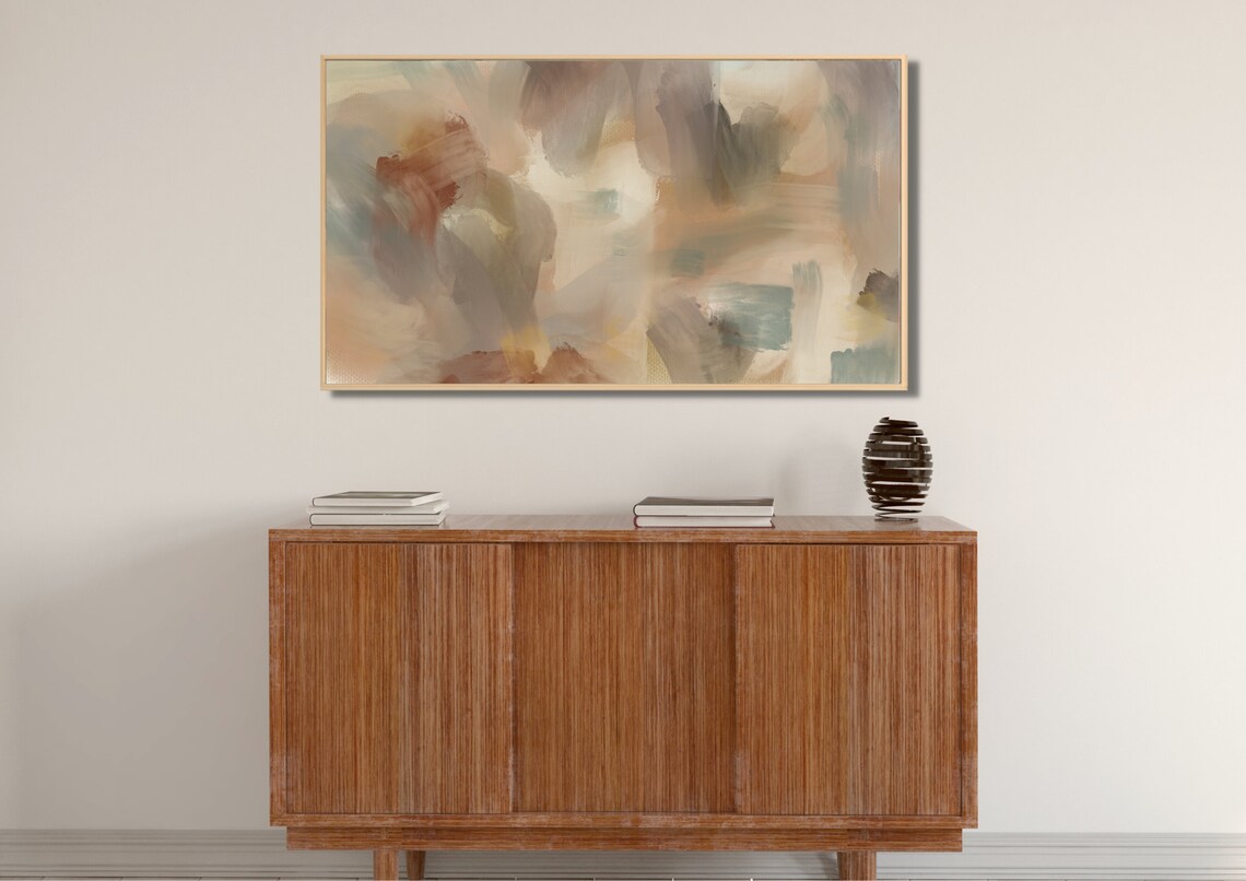 Samsung Frame TV Art Abstract Painting Minimal Art Instant - Etsy