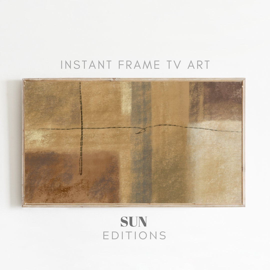 Samsung Frame TV Art Simple Earth Tone, Abstract Art, Minimalistic ...