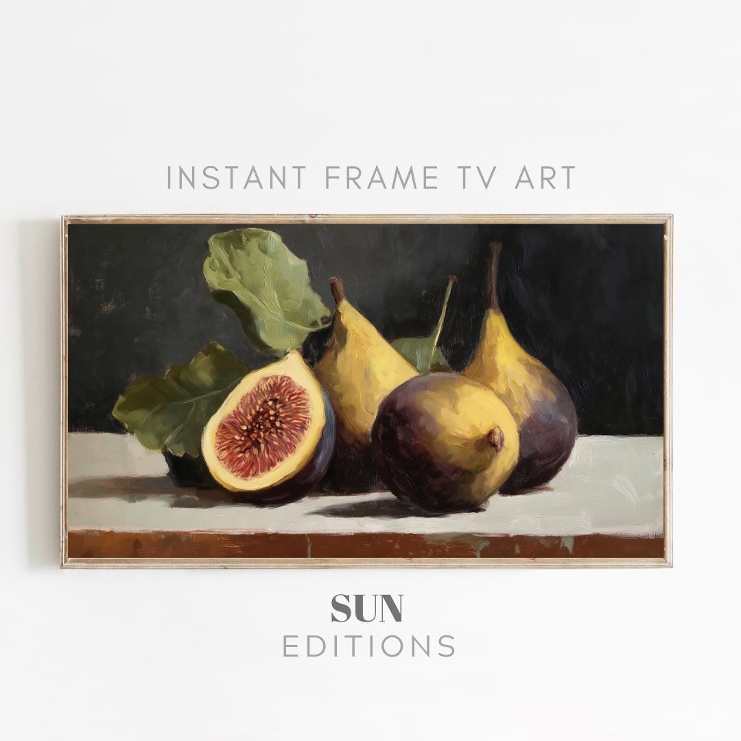 Feigen Stillleben TV Art, digitaler Download für Samsung Frame TV Art ...