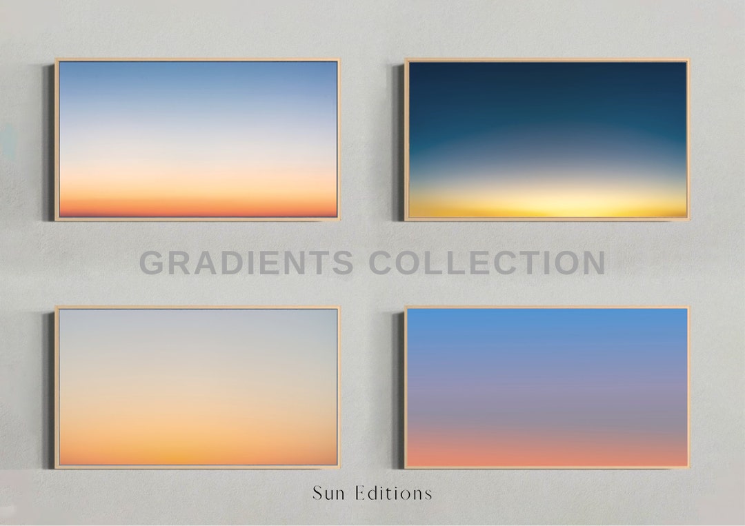 Samsung Frame TV Art Gradients Sunrise, Modern Abstract Art for Samsung ...