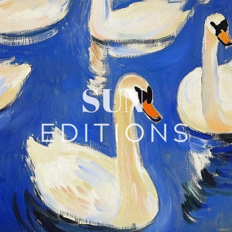 Colorful Swans Painting for Samsung Frame TV - Digital Download ...