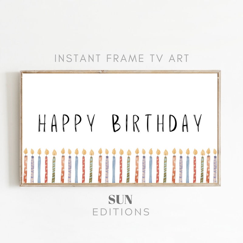 Fall Candle Frame Tv Art - Etsy