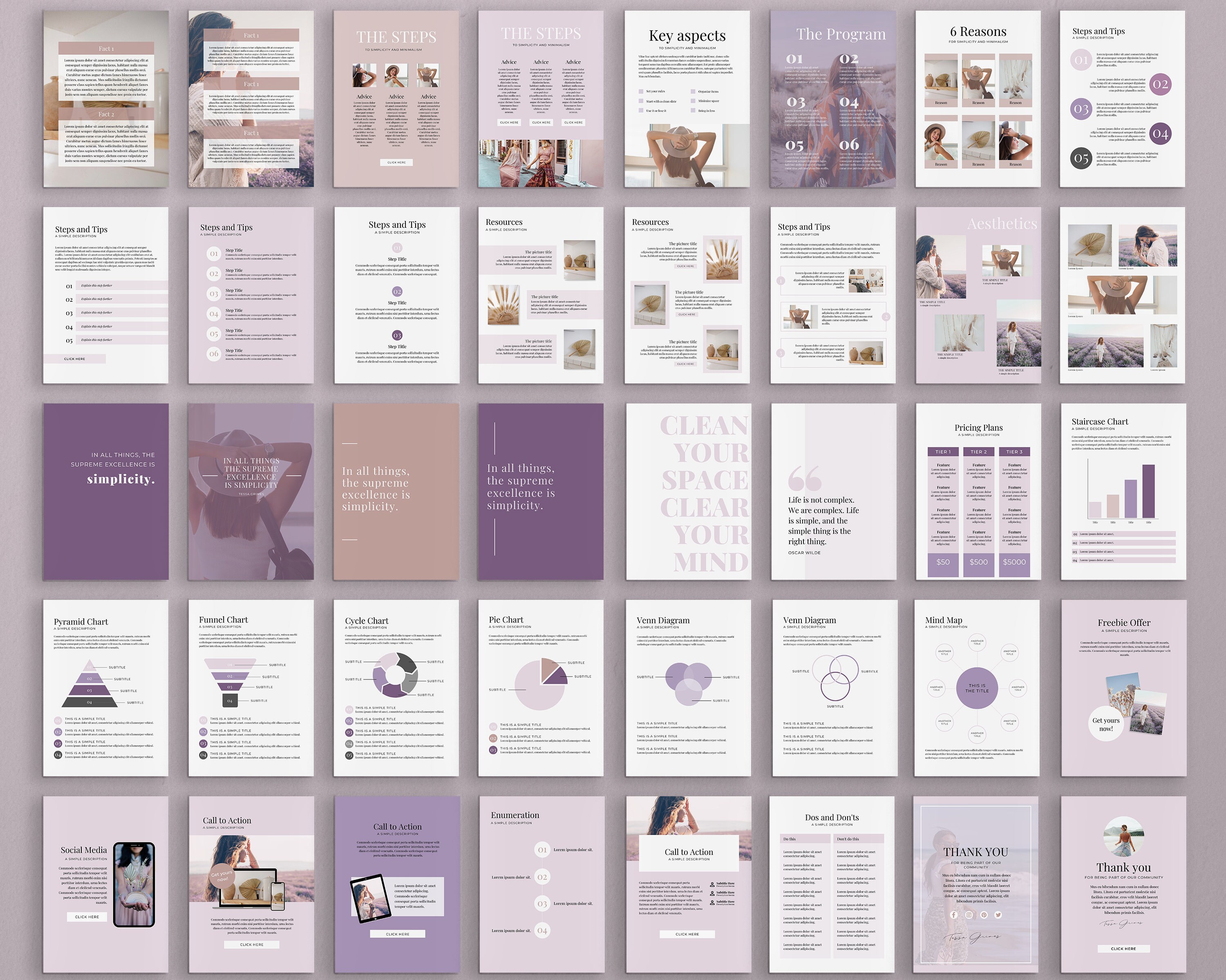 Purple Ebook Template Canva, Ebook Canva Template Pink, Opt-in Freebie ...