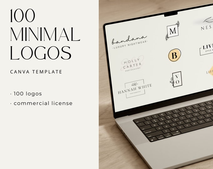 Logo Template Canva, Logo Templates Bundles, Logo Template Instant ...