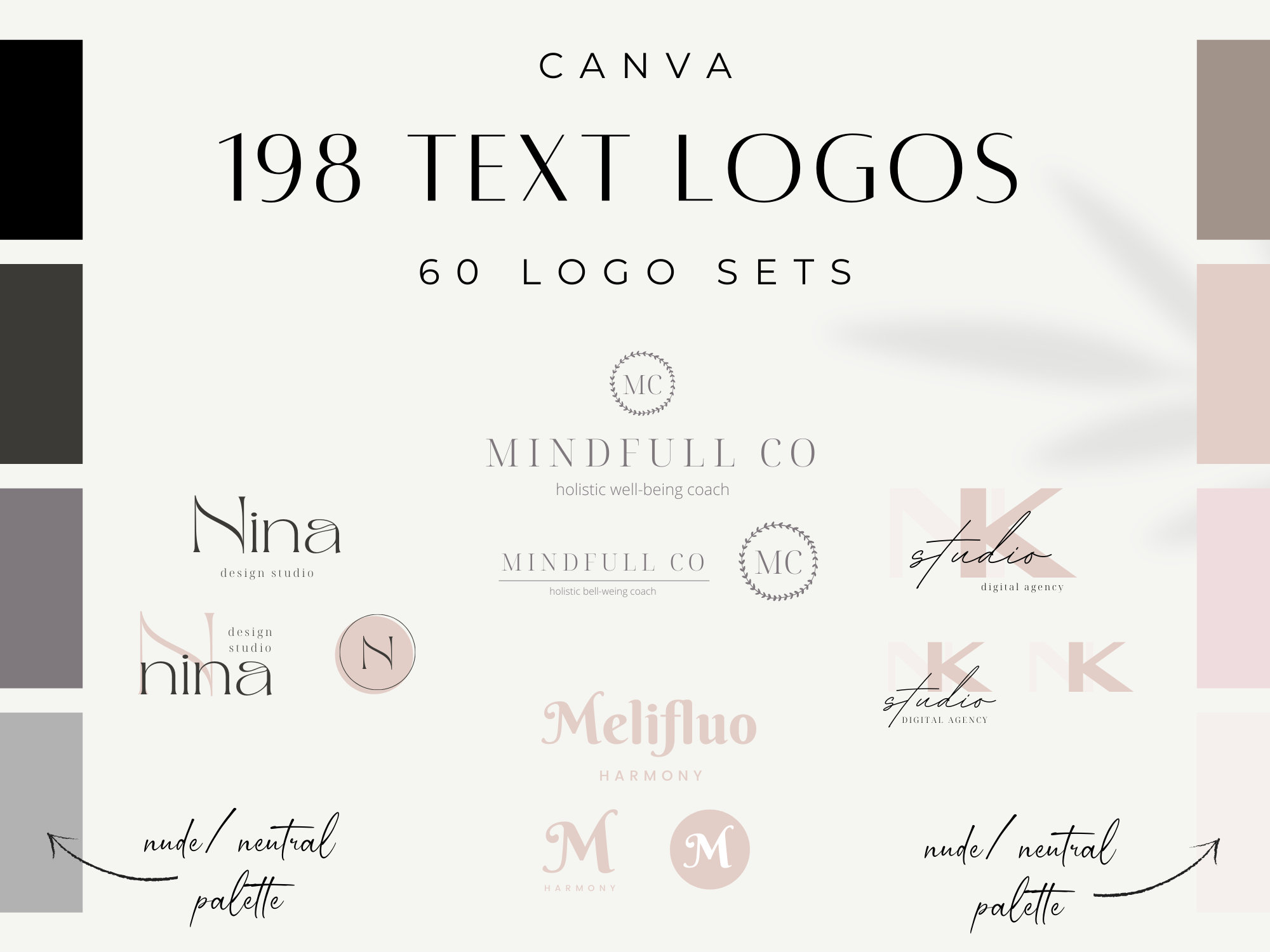Logo Template Canva Logo Template DIY Logo Set Business Logo - Etsy