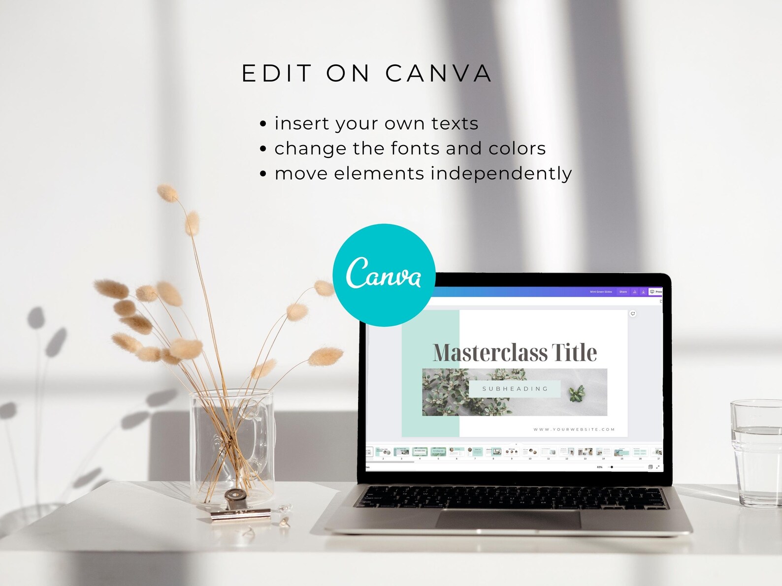 Webinar Template Canva Presentation Template Coach Slides - Etsy