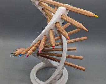 DNA Helix Pencil Holder - Etsy