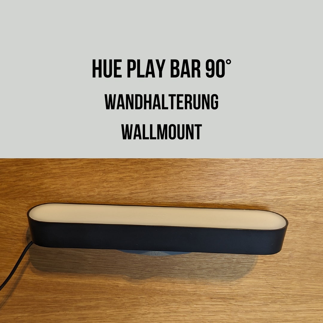90-degree Wall Mount for the Philips Hue Play Bar; Perfect Illumination ...