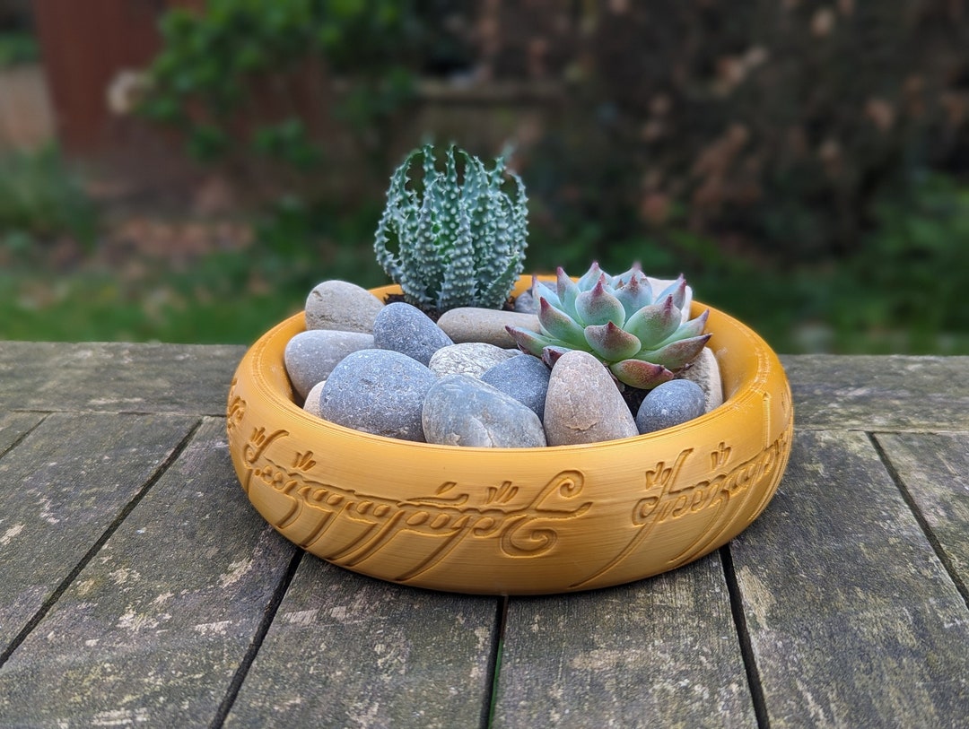 The One Ring Lord of the Rings Inspired Succulent Planter Pot / Bowl ...