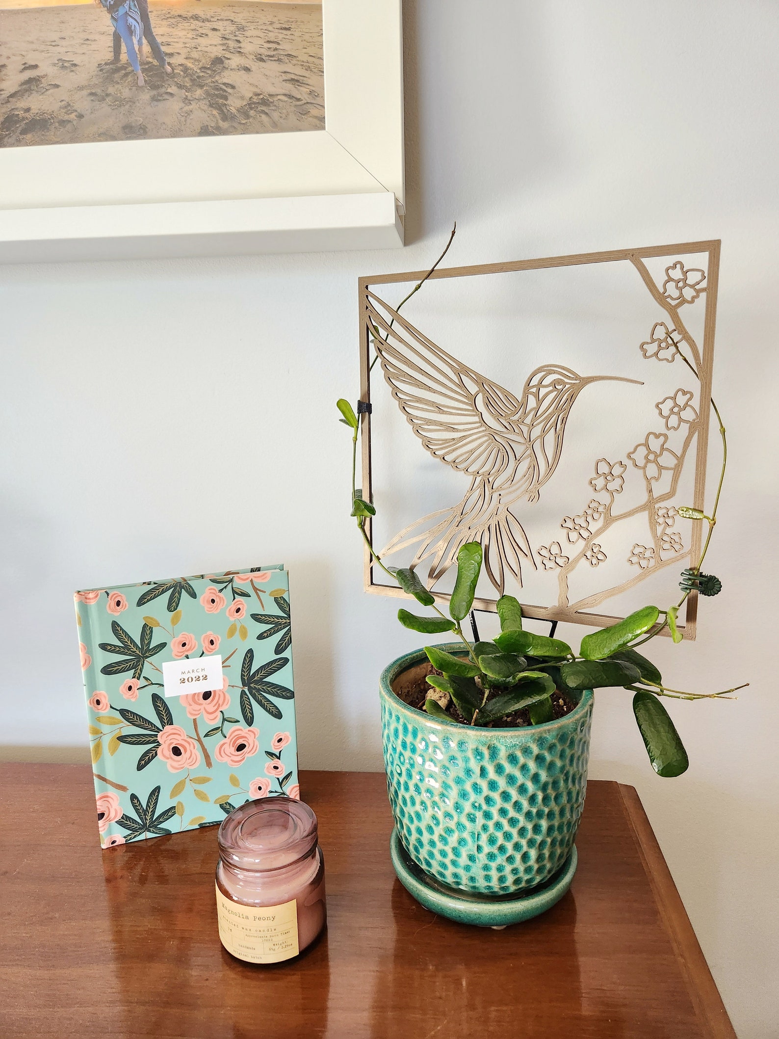 Hummingbird Plant Trellis: Cherry Blossom Hoya Support, 3D Printed for ...
