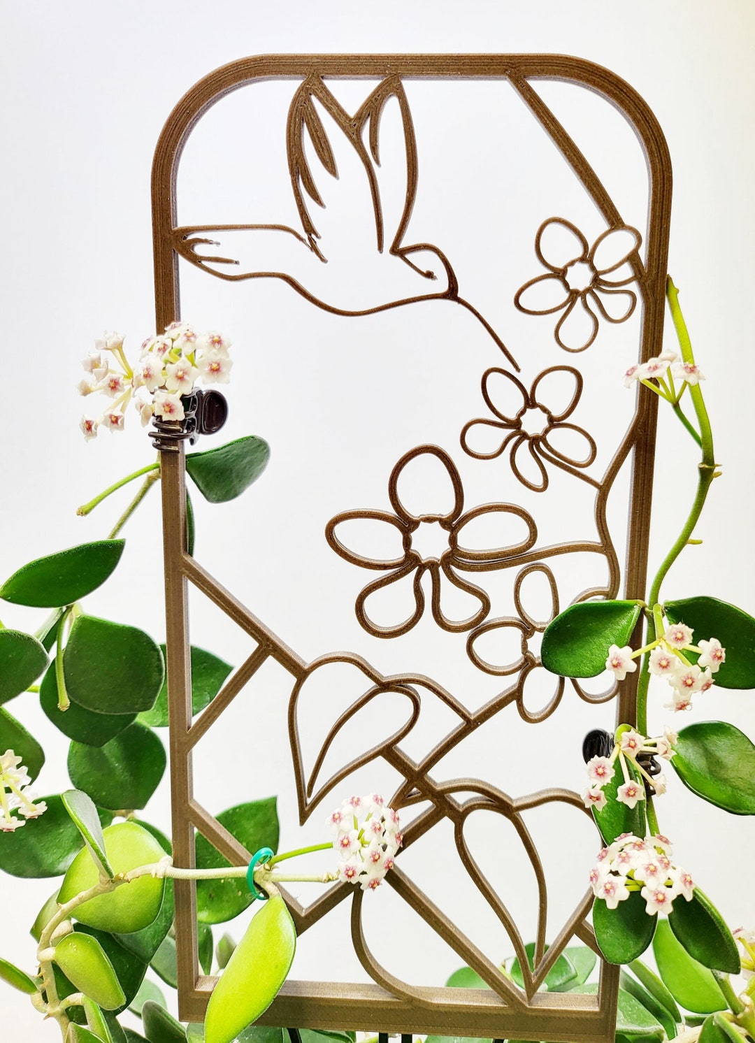 Hummingbird Trellis for Houseplants, 3D Printed Support, Indoor Plant ...