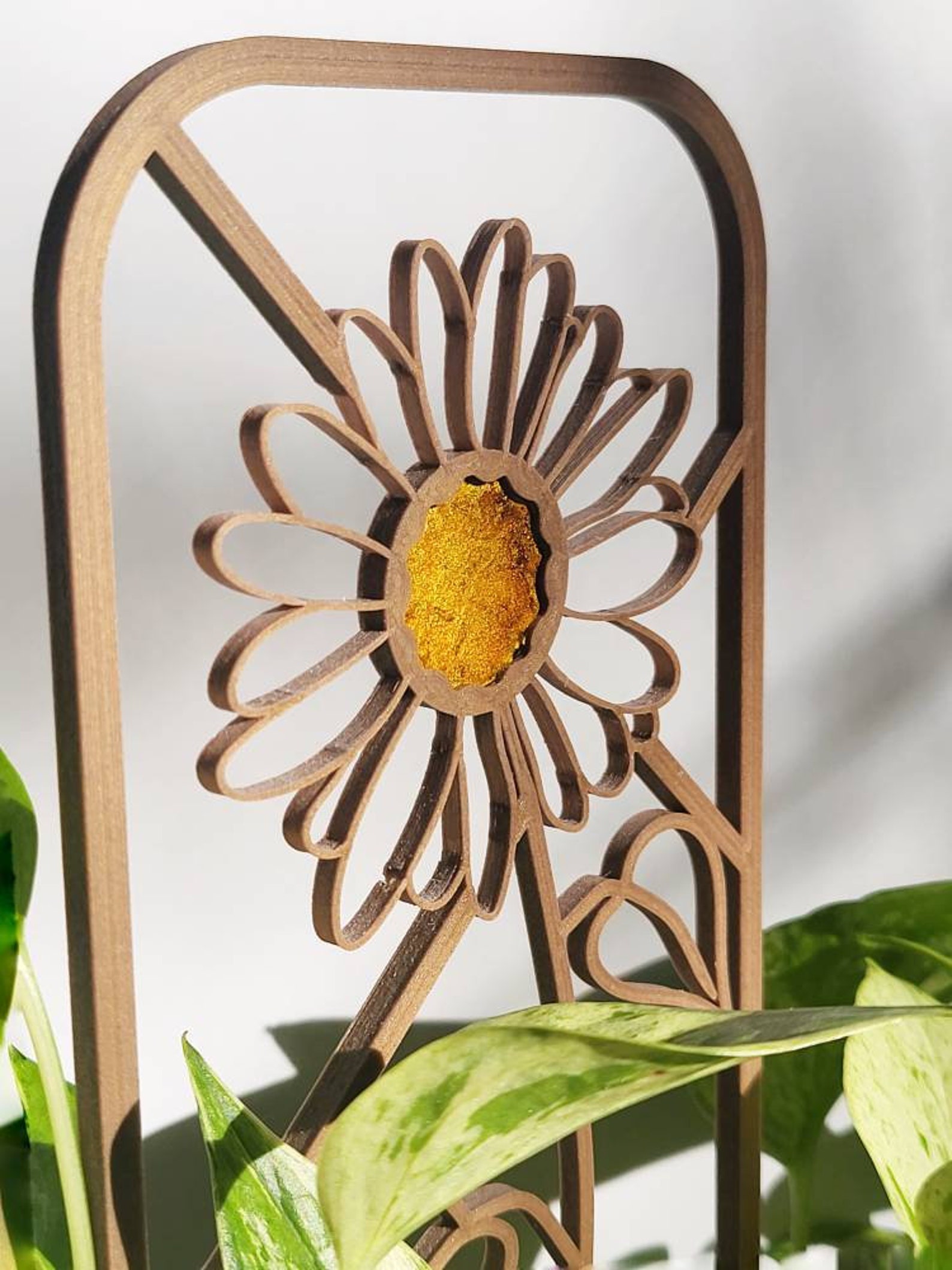 Daisy Trellis for Houseplants, Plant Support, 3D Printed, Unique ...