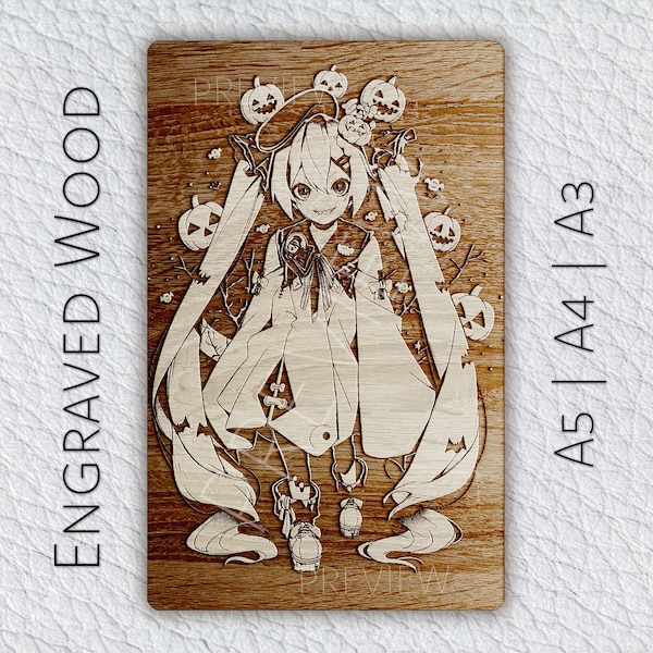 Anime Wood Poster - Etsy UK