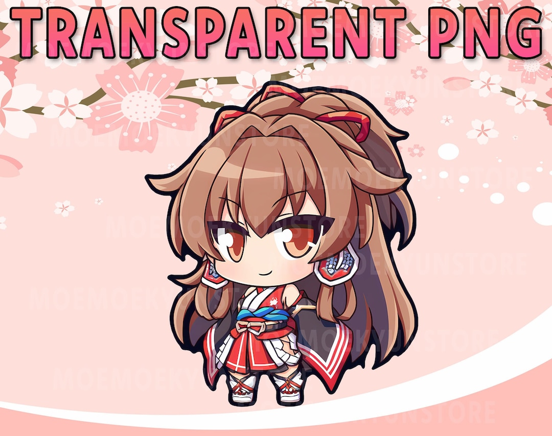 Transparent PNG Cute Kawaii Moe Chibi Anime Character - Etsy