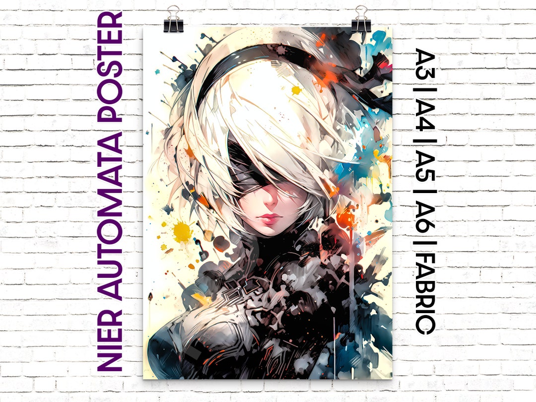 JRPG Poster Game Character Tapestry, Watercolor, Paper Fabric Water ...