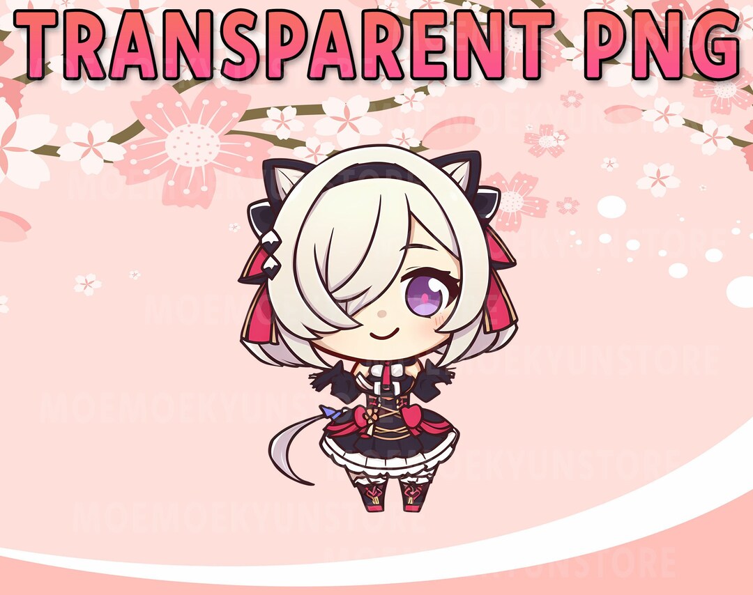 Transparent PNG Cute Kawaii Moe Chibi Anime Character - Etsy