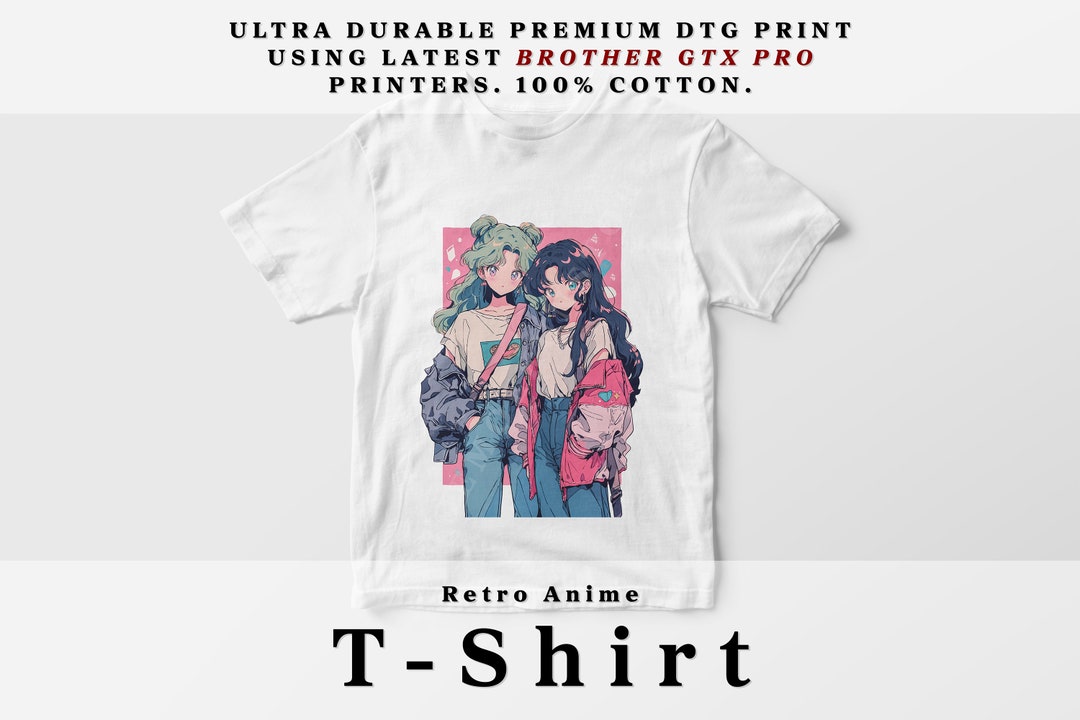 T-shirt 90s Cute Anime Girl – 80s 00s Retro Otaku Gift, Vintage Tee ...