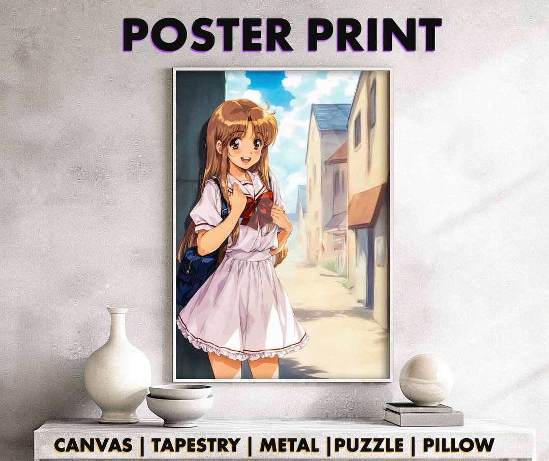 School Route Anime Girl Seifuku Poster Sweet Bishoujo, Perfect for ...