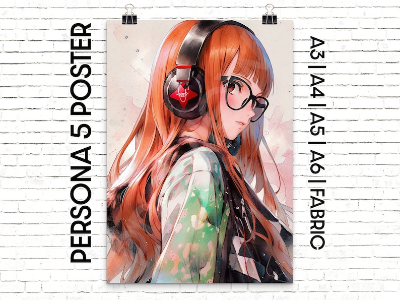 Popular JRPG Game Character Poster / Tapestry, Watercolor, Paper Fabric ...