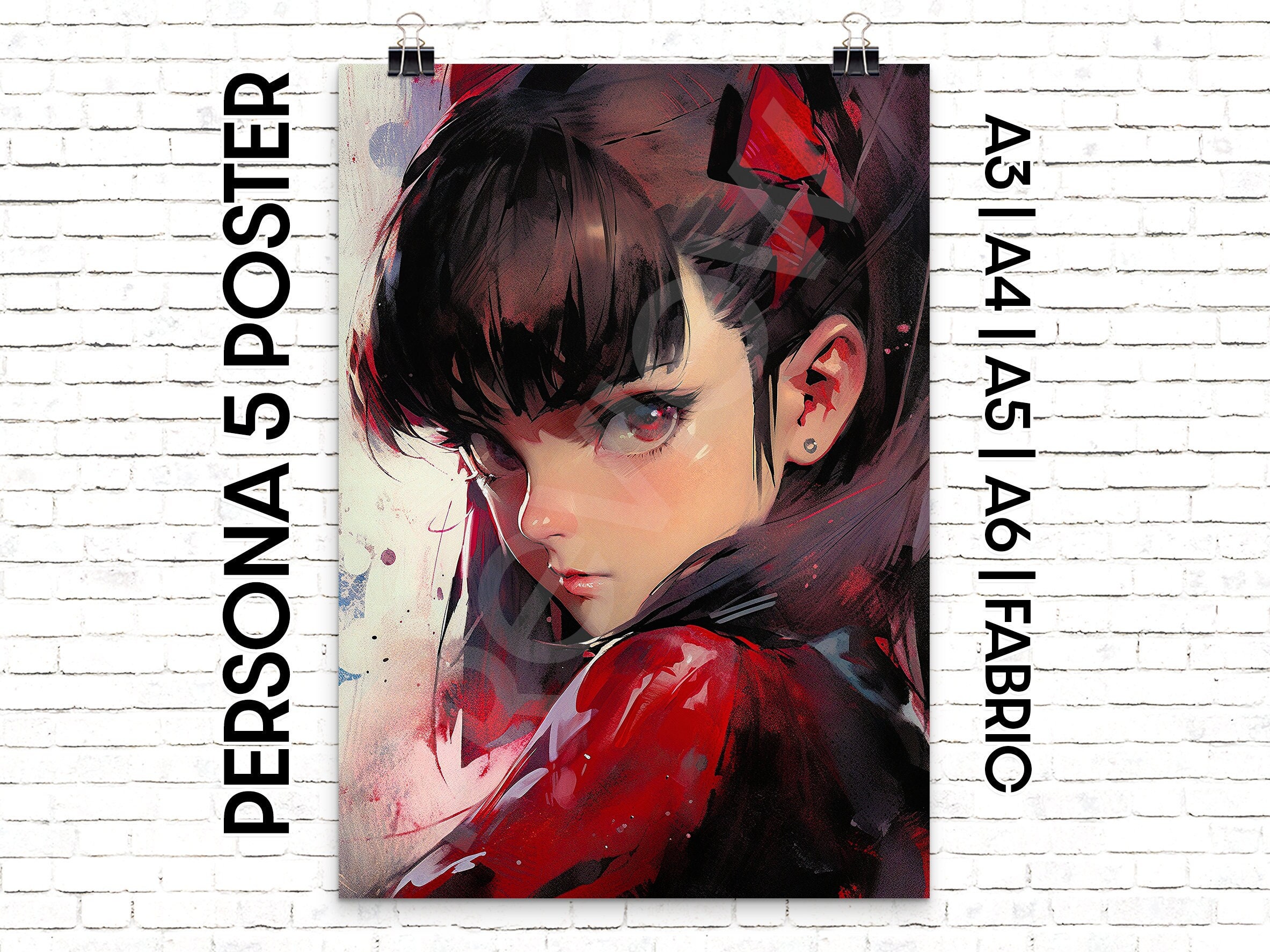 Popular JRPG Game Character Poster / Tapestry Watercolor - Etsy