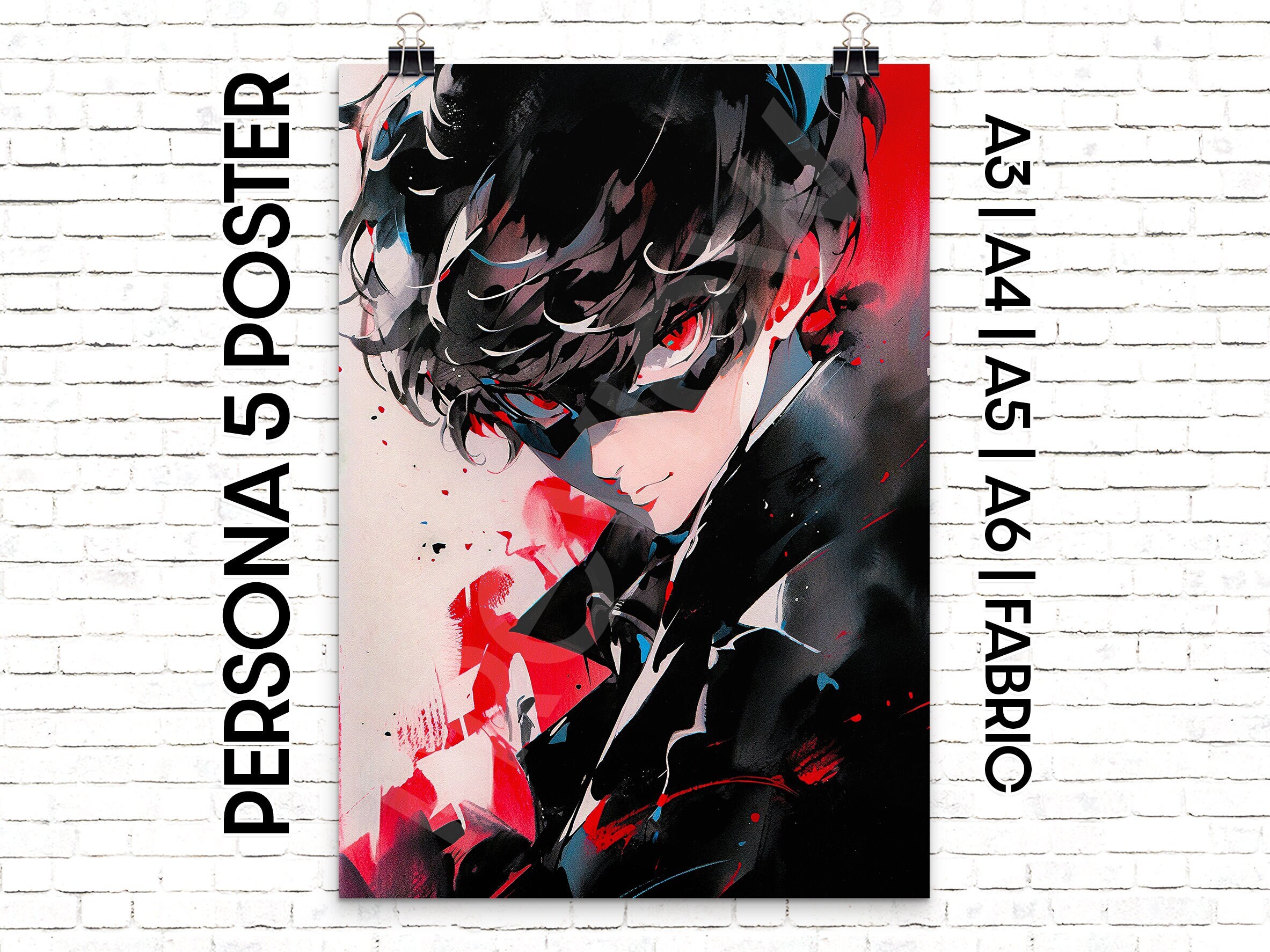 Popular JRPG Game Character Poster / Tapestry Watercolor - Etsy