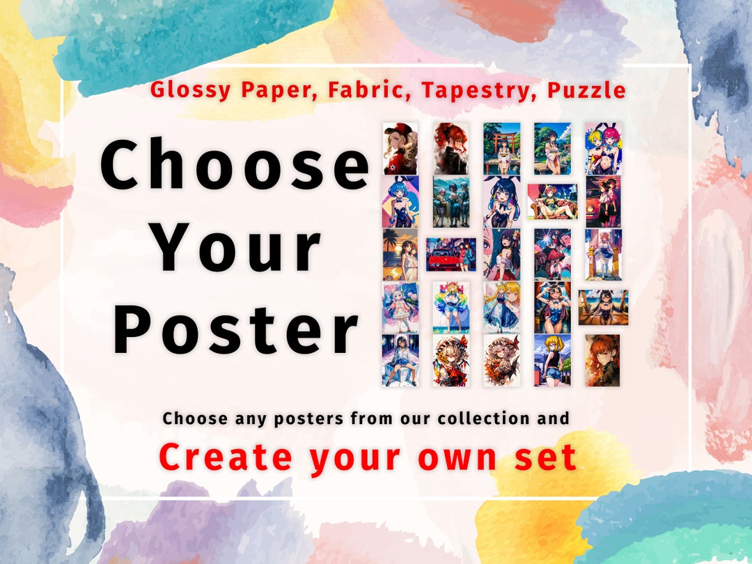 Choose YOUR Poster! Colorful Anime JRPG, Oldschool, Manga and Lewd ...