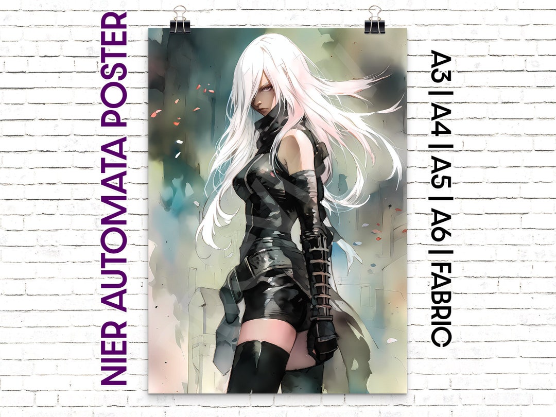 JRPG Poster Game Character Tapestry, Watercolor, Paper Fabric Water ...