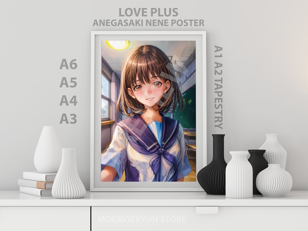 Poster Popular Visual Novel Dating Sim Anime Girl, Art Gift, Watercolor ...