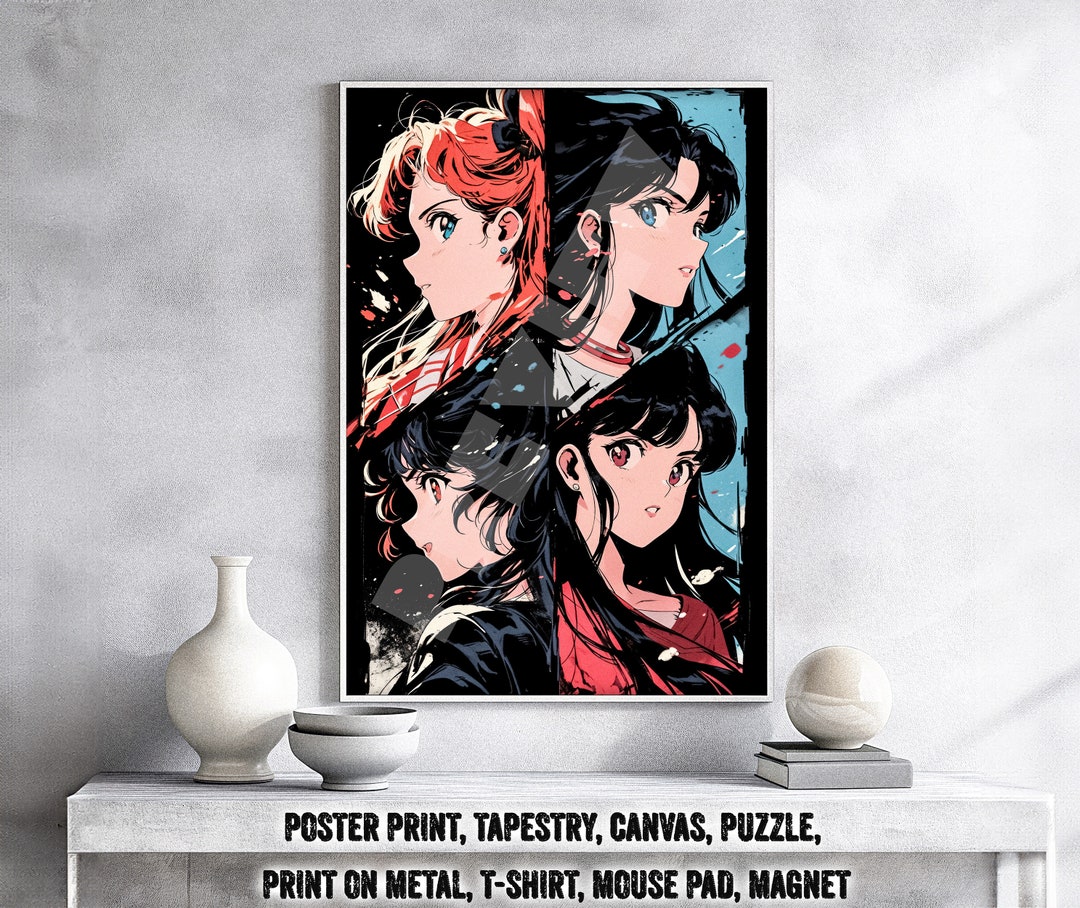 Anime Poster Cute Anime Girl Idols – Classic Retro Otaku Gift, Manga ...